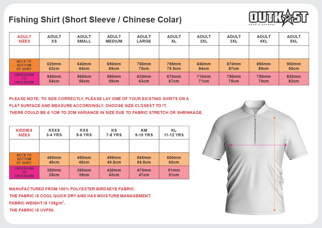 TigerFish Red Short Sleeve Fishing Shirt – Outkast Gear & Apparel