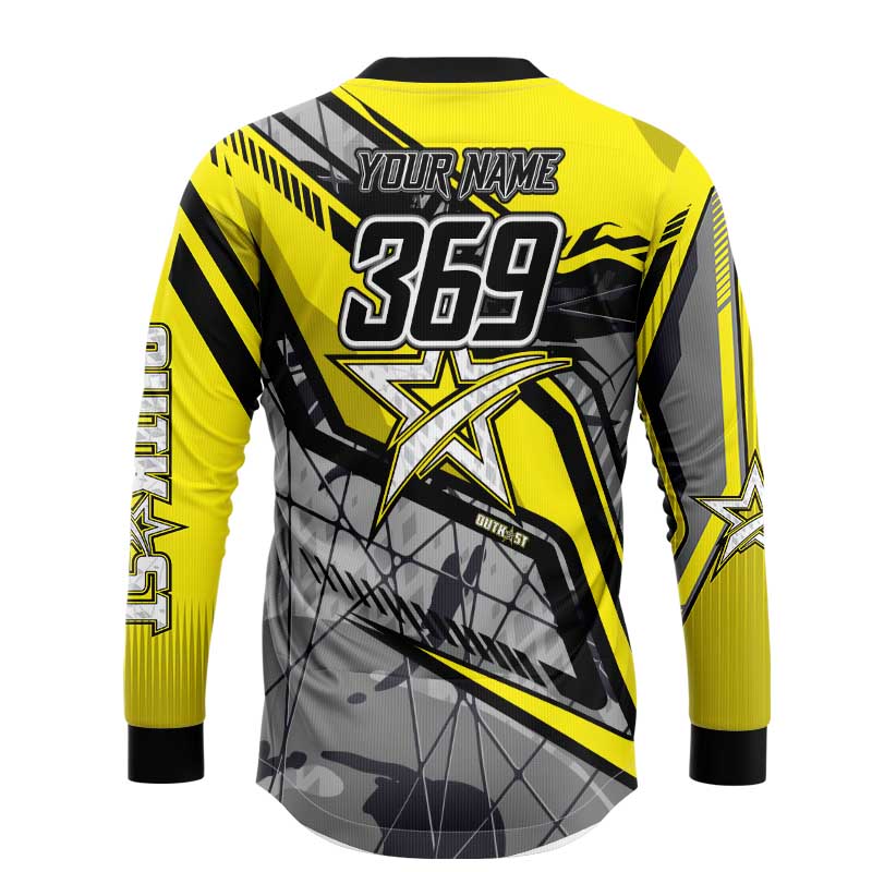 Scatter Yellow MX Shirt – Outkast Gear & Apparel