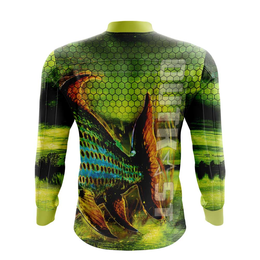 TigerFish Green Fishing Shirt – Outkast Gear & Apparel