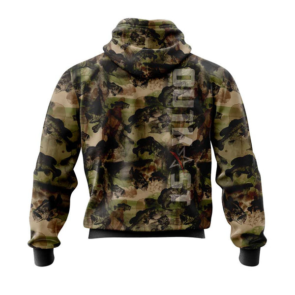 Brown Bass Camo Fishing Hoodie – Outkast Gear & Apparel